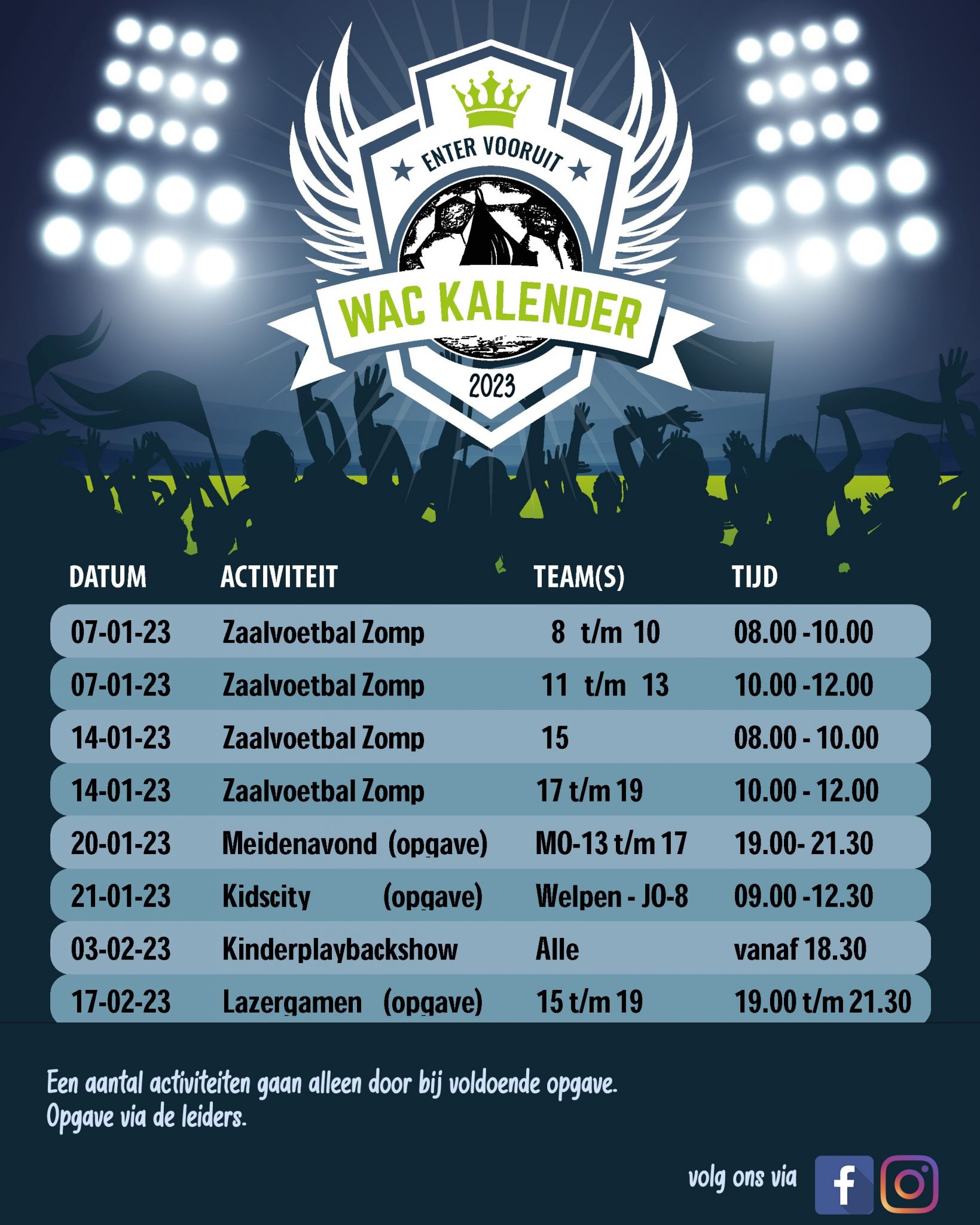 De WAC Kalender